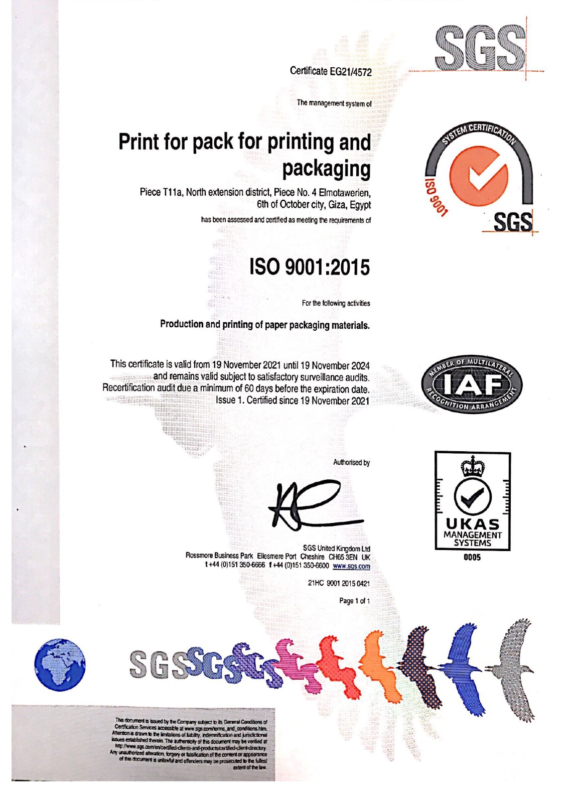 Certificates – print4pack